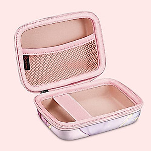 Fintie Kids Camera Case Compatible with Seckton/GKTZ/WOWGO/OMZER/Suncity/Agoigo/Ourlife/Rindol/Unicorn Toys Digital Camera & Video Camera, Hard Carrying Bag with Inner Pocket, Dreamy Marble
