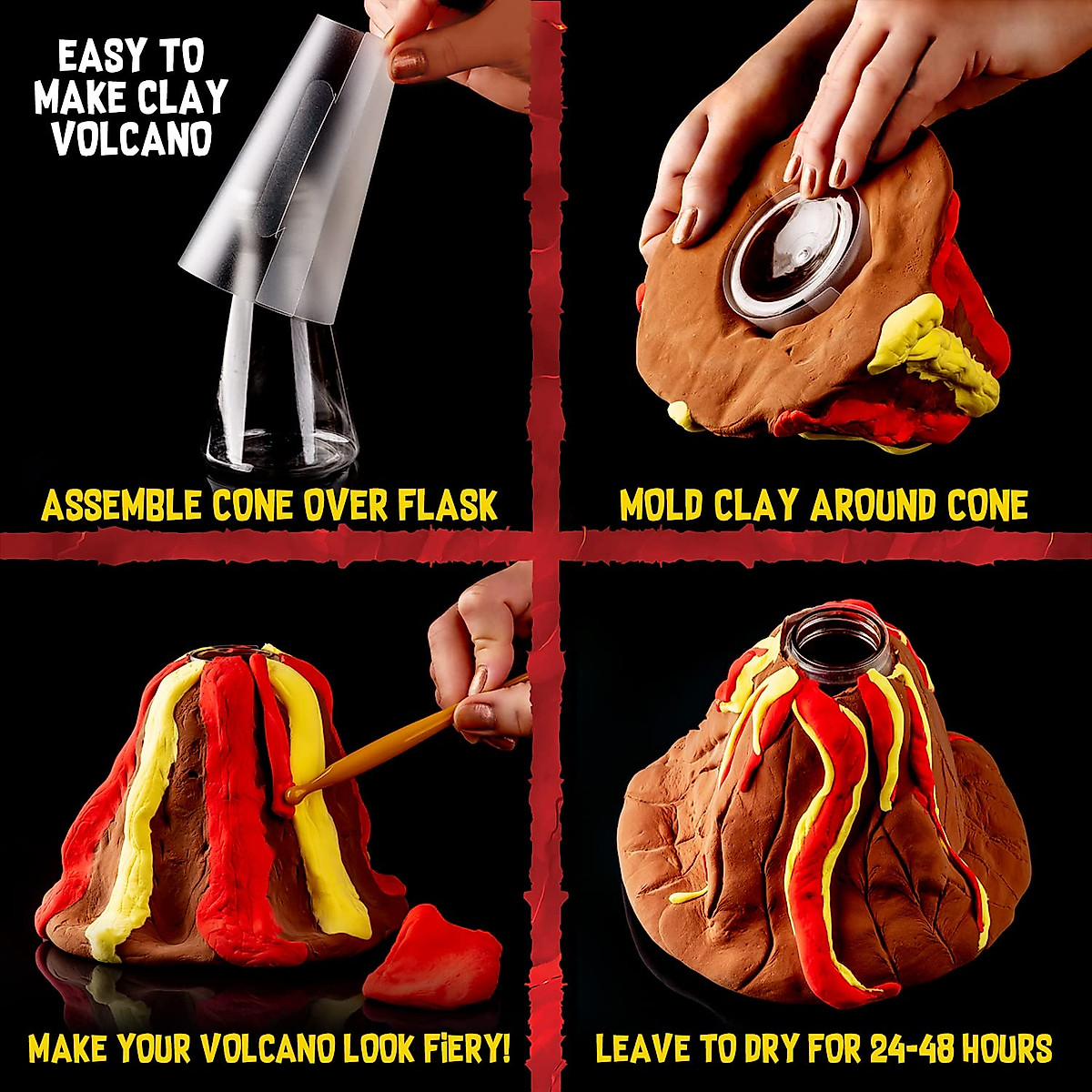 Original Stationery Lava Science Slime Kit, Fun Science Kit to Play Slime Games, Create Glow in The Dark Slime & Make Science Experiments for Kids 6-8