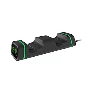 GAMFAMI Controller Charging Station for Xbox One, Controller Charger with 2 x 800mAh Rechargeable Battery Packs Compatible for Xbox One/One X/One S/Xbox One Elite Wireless Controllers…