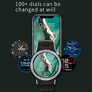 YZPFSD Smart Watch Fitness Tracker with Heart Rate Monitor and Spo2 Sleep Monitor 5ATM Waterproof Smartwatch Compatible with iOS and Android Phones for Women Men,Gold