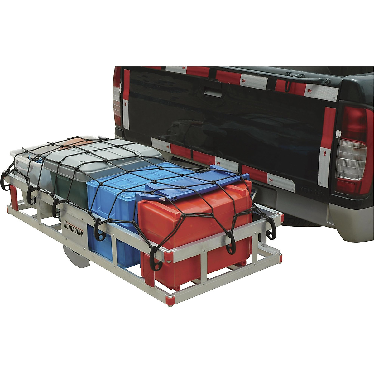 Ultra-Tow Aluminum Hitch Cargo Carrier- 500-Lb Capacity Silver 49inx22.5inx8inH