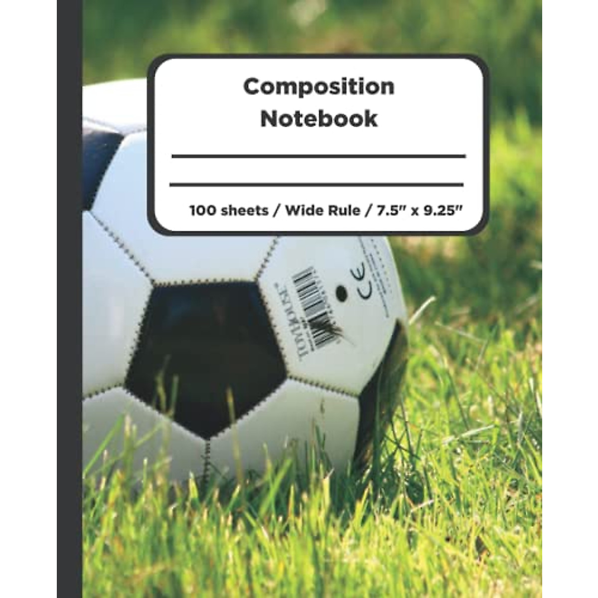 Composition Notebook For Kids: It's Reading Time Wide Ruled Soccer Me Style