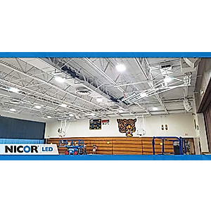 NICOR Lighting HBL3162UNV40K LED High Low Bay, White