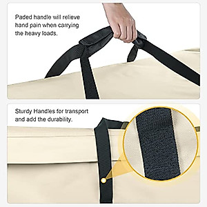 Porch Shield Outdoor Cushion Storage Bag 62 inch Waterproof Outside Storage Bags for Patio Furniture with Zippers and Handles