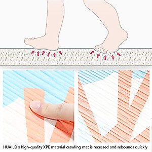 Baby Play Mat,Extra Largre Folding Baby Crawling Mat（180 x 150 cm ）,Portable Playmat Indoor Outdoor Large Fun Activity Gym Mat for Yoga or Crawling Baby Toddler & Infants for Boys Girls