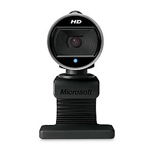 Microsoft LifeCam Cinema,Webcam with built-in noise cancelling Microphone, Light Correction, USB Connectivity, for video calling on Microsoft Teams/Zoom, compatible with Windows 8/10/11/ Mac
