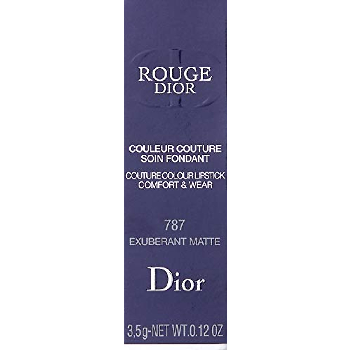 Christian Dior Rouge Dior Couture Colour Comfort and Wear Lipstick, 787 Exuberant Matte, 0.12 Ounce