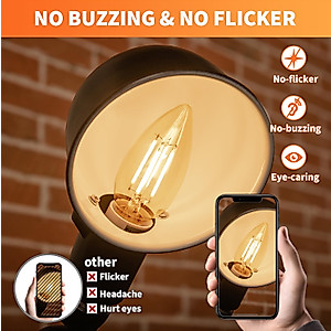 ALAMPEVER E26 LED Bulb 60 Watt, B11 Chandelier Light Bulbs, 2700K Soft White Candelabra LED Bulbs, 6 Pack Candle Light Bulbs