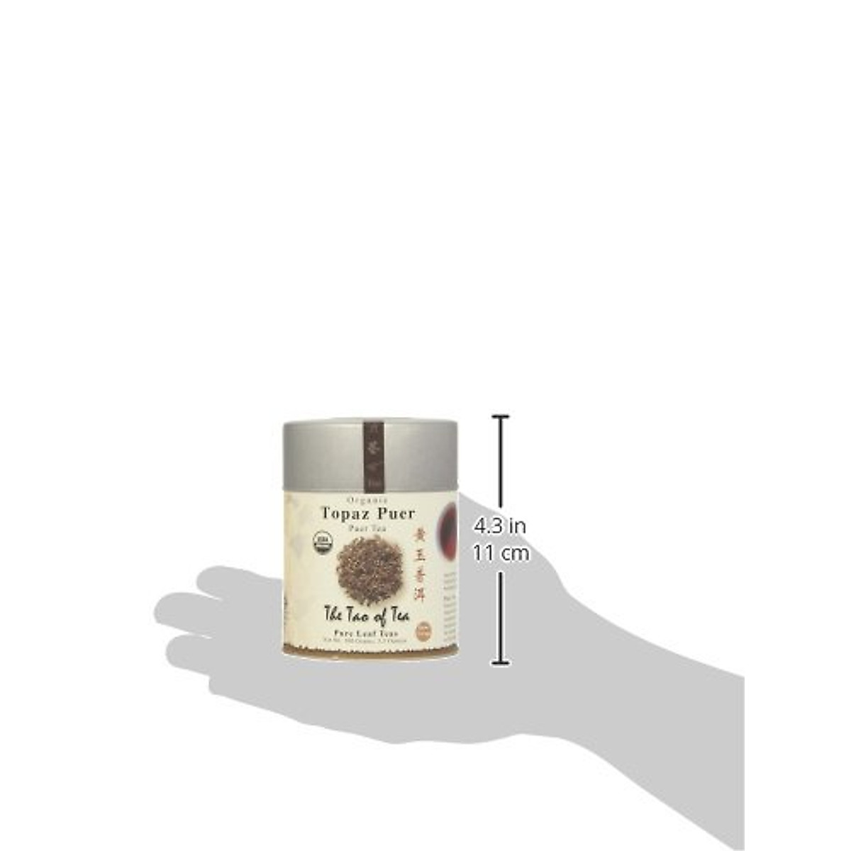 The Tao of Tea, Topaz Puer Pu-er Tea, Loose Leaf, 3.5 Ounce Tin