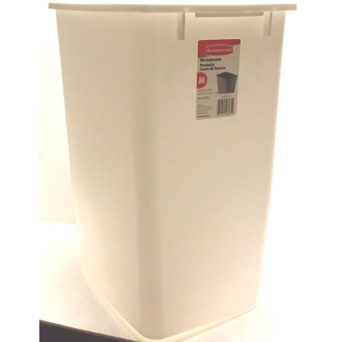 Rubbermaid FG2806TPWHT 36 Quart White Open Wastebasket