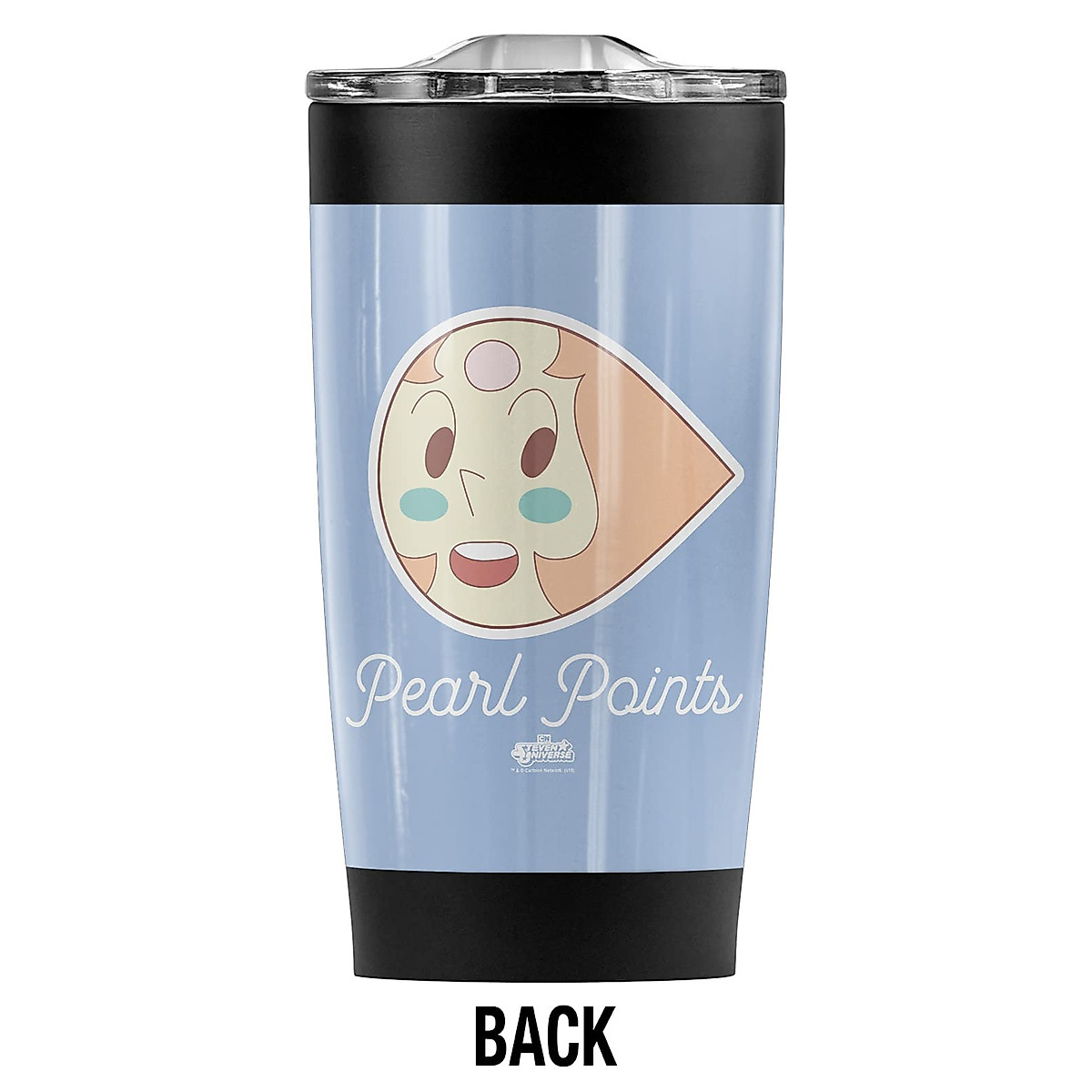 Logovision Steven Universe Pear Points Stainless Steel Tumbler 20 oz Coffee Travel Mug/Cup, Vacuum Insulated & Double Wall with Leakproof Sliding Lid | Great for Hot Drinks and Cold Beverages