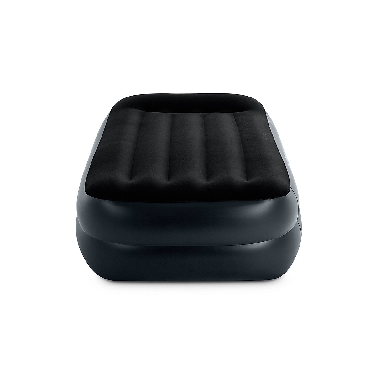 Intex Dura-Beam Standard Series Pillow Rest Raised Airbed w/Built-in Pillow & Electric Pump, Bed Height 16.5", Twin