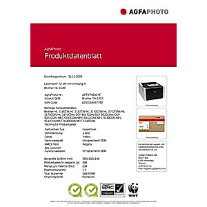 AgfaPhoto Toner Yellow Pages: 1.400, APTBTN242YE (Pages: 1.400 Replaces Brother TN-242 Y)
