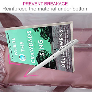 gxtvo Clear Backpack, Heavy Duty Transparent Bookbag, See Through Backpacks for Women - Pink