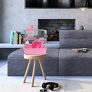 Hamster Cage, Small Castle Luxury Hamster Cage Small Animal Cage Laura Small Hamster Cage Enclosure Hamster Habitat 9.45 x 7.09 x 12.2 in & Includes All Accessories for Dwarf Hamsters, Guinea Pig