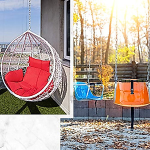 Ripeng Hanging Chair Chain Kit Stainless Steel Hanging Chair Chains with Spring Snap Hooks for Hammock Sandbags Capacity Indoor Outdoor, 220 lb (2 Pieces)