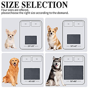 HOMBYS Chewproof Dog Blanket for Dogs, Leak Proof Soft Fleece Pet Blanket Couch Cover Protection, Sofa, Bed & Furniture Protector, Indestructible Dog Blanket for Chewers, (Grey, 25"x35")