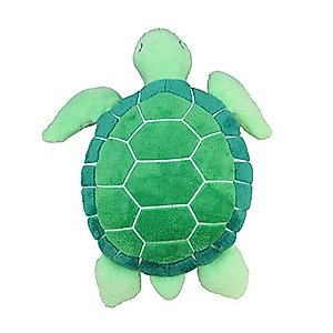 Beachcombers Cute Sea Turtle Big Tortoise Plush Pillow 18 x 16 Multi