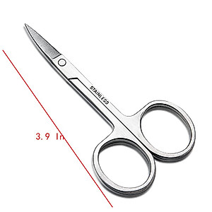 Beard Kit Brush Comb Scissors with Storage Bag Natural Boar Bristle Brush and Dual Action Pear Wood Comb Stocking Stuffers Gift set