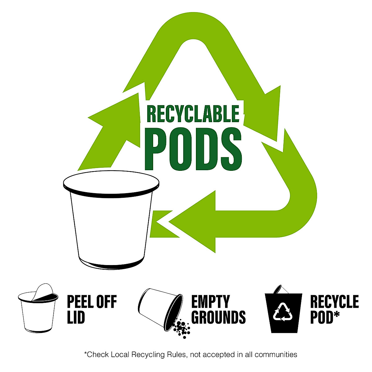 Red Alert Coffee Extra Strong Coffee Pods (Recyclable) Compatible With 2.0 Keurig K Cup Brewers, Caffeine, 40 Count (Pack of 1)