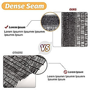 Garden Expert 10ft x 5ft 50% Black Sun Shade Net Plant Mesh Shade Cloth Sunblock UV Resistant Netting for Greenhouse&Garden