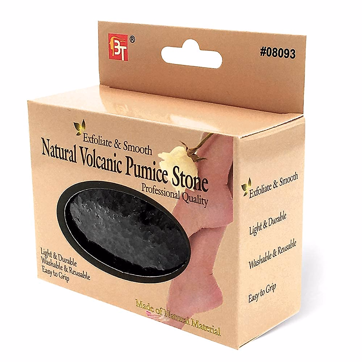 Premium Natural Pumice Stone for Feet – Callus Remover & Exfoliator for Soft, Smooth Skin – Foot Scrubber for Shower Home Spa – Pedicure Tool for Cracked Heels, Dry Skin & Dead Skin Removal