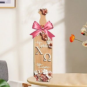 HHLUPUP Fraternity Paddle 18 Inch, Unfinished Solid Pine Paddle, Greek Sorority Paddle for Drawing, Engraving, Art Crafts, Greek Life, Home Decoration