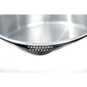 Norpro KRONA 1.5 Quart Vented Sauce Pan with Straining Lid, Stainless Steel
