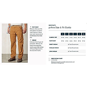 prAna Men's Stretch Zion Pant, Black, 31W x 32L