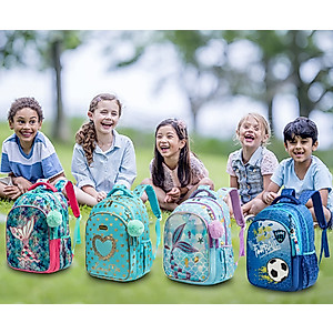 MOHCO Kids Backpack 17inch with Lunch Bag and Pencil Case Lightweight School Backpack for Teens, Girls, Boys, Elementary and Middle school