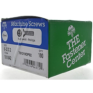 Hillman Zinc Flat Head Phillips Machine Screw #6-32 x 2 (101042)