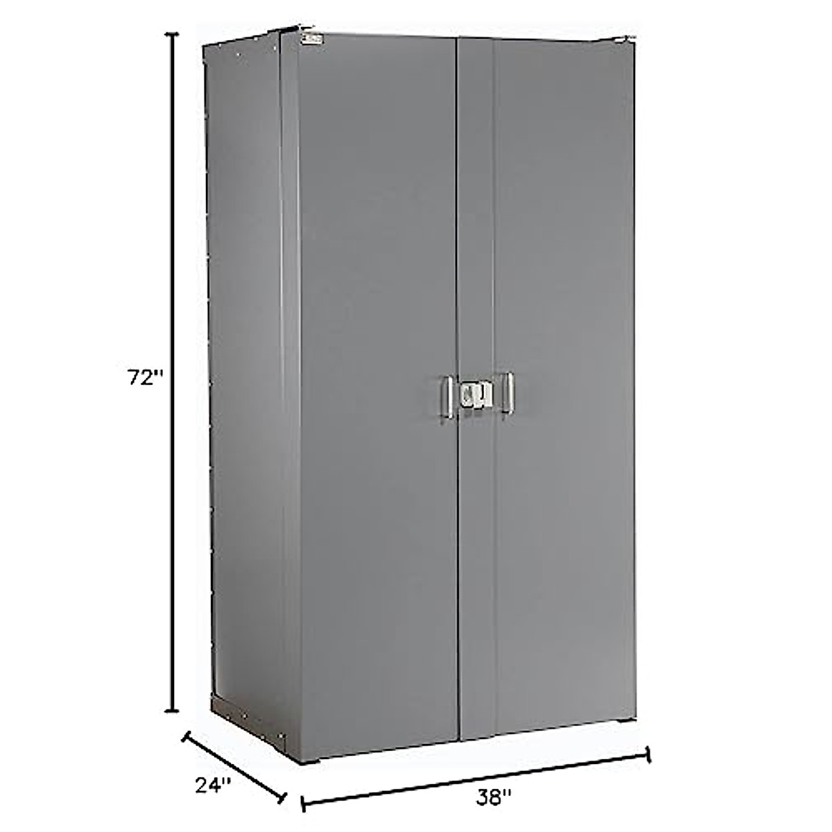 Global Industrial Bin Cabinet with 72 Red Bins, 38x24x72, Unassembled