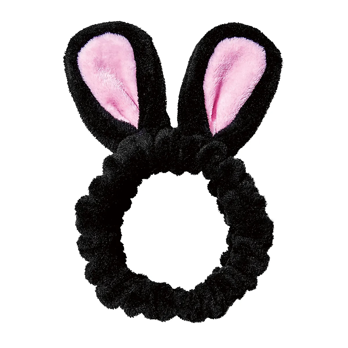 CHASIN' RABBITS Spa Hair Styling Headband - Black Rabbit | Skincare Makeup Accessory for Face Washing (8.26" x 5.5")