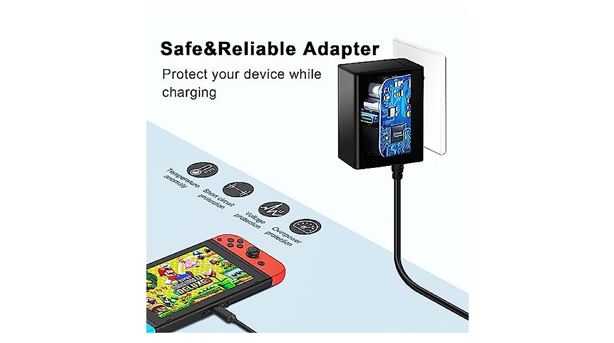 Fast Charging Adapter for Nintendo Switch - 39W USB C