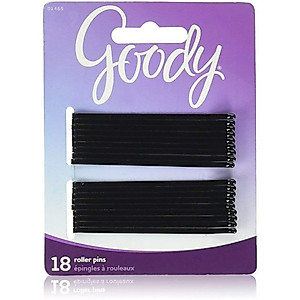 Goody Black Roller Pins, 3 inches 18 ea
