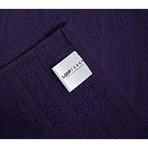 LOOP TERRY Bath Towel Set - 100% Cotton 6 Pack 24 x 46 Quick Dry Towels. Lightweight & Absorbent, 500 GSM Soft Towels use for Bath, Pool, Spa, Gym, Guest Bathroom, Ideal for Daily Drying