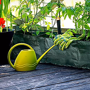 28 Gallon Exlarge Plastic Raised Planting Bed with 3 Compartments- 3 Divided Grids Rectangle Garden Grow Bag Potato Tomato Planter Pot Containers for Vegetables Plant Flowers Growing (Dark Green)