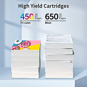 BKBKC Remanufactured 67XL Ink Cartridges Replacement for HP 67 XL Combo Pack Work for HP Envy 6055e 6055 6052 6075 Envy Pro 6455e 6455 6475 6452 DeskJet 4155 2755e 2755 4052 (1 Black, 1 Tri-Color)