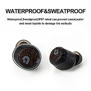 GUNING S2 Active Noise Cancelling Wireless Earbuds, Immersive Sound and Clear Call,in Ear Detection,Build in Mic,36H Playtime with Metal Smart Charging Case,IPX5 Waterproof Sport Black Headphones