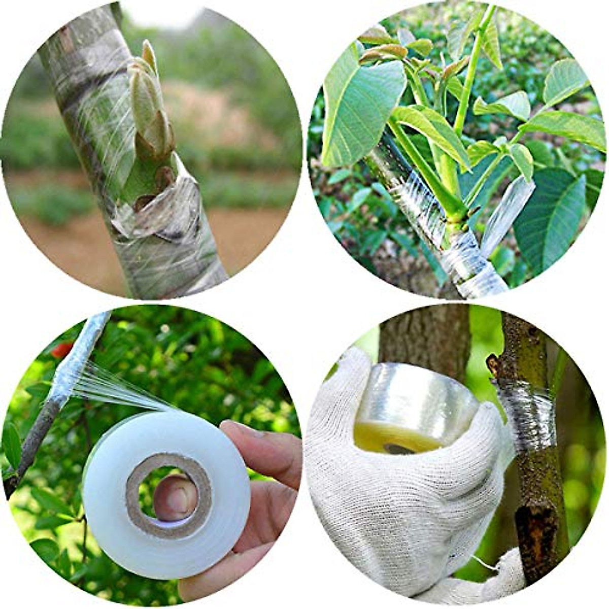 PGCOKO Folding Garden Grafting Pruning Knife with Grafting Tape for Grafting Budding Fruit Tree