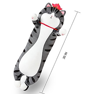 Joy Peach Plushies，Cat Plush Toys,30 in Super Soft Cat Pillow,Cat Plush Pillow for All Ages，Relieves Loneliness and Fatigue