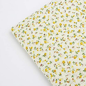 7Pcs 20" x 20" Cotton Fabric DIY Making Supplies Quilting Patchwork Fabric Fat Quarter Bundles DIY for Quilting Patchwork Cushions Cotton Fabric for Patchwork (20" x 20", Orange)