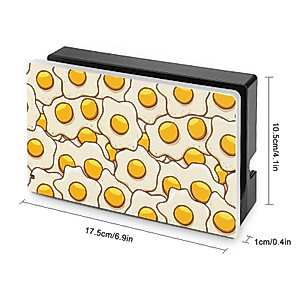 Fried Eggs Anti Scratch Dust Cover Compatible with Switch Dock Replacement Print Skin Shell