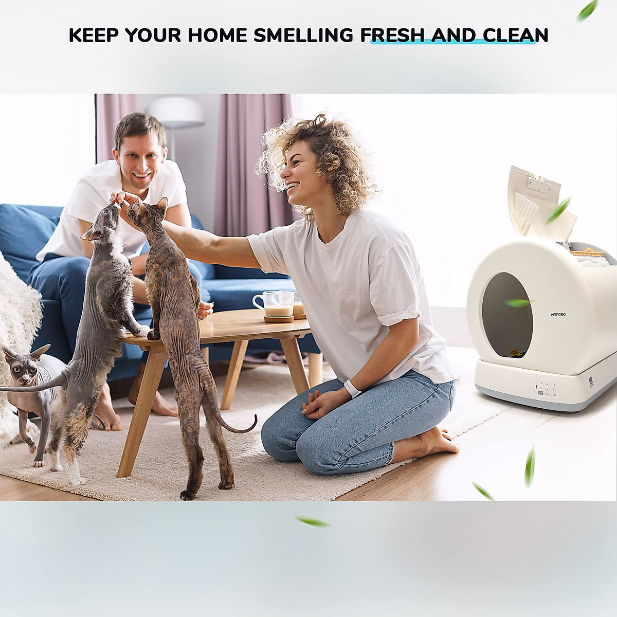 Bilibara 65 Count Drawstring Litter Box Liner Bags for Auto Self-Cleaning Litter Box, Extra Thick Leak Proof Cat Litter Replacement Waste Bags, Unscented, 18.1"W x 15.7"H, 3.5 Gal