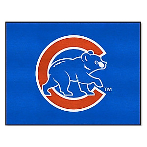 FANMATS 29134 Chicago Cubs All-Star Rug - 34 in. x 42.5 in. Sports Fan Area Rug, Home Decor Rug and Tailgating Mat
