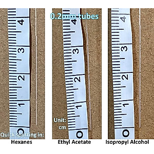 Extra Thin Glass Capillary Tubes/Micro Pipettes TLC Spotting 0.2-0.25mm ID x 100mm 500 or 1500/pk (500)