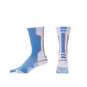 CSI I-Formation Athletic Crew Socks USA made Large C Blue/White