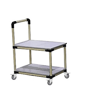 AAGUT 4 Inch Brake Stem Casters 1/2"-13x1-1/2", Swivel Stem Caster, Grey Wheel Industrial Castors Heavy Duty Replacement for Carts Set of 4