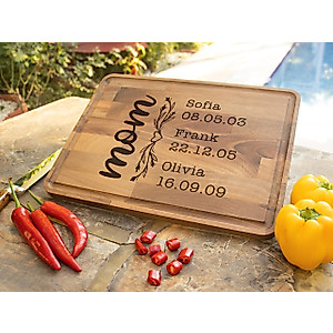 Personalized Cutting Board | Customized Cutting Board | Custom Cutting Board Wood Engraved | Custom Meat Board | Mother's Day Gift | Gifts for Mother | Personalized Gifts (Without Handle)