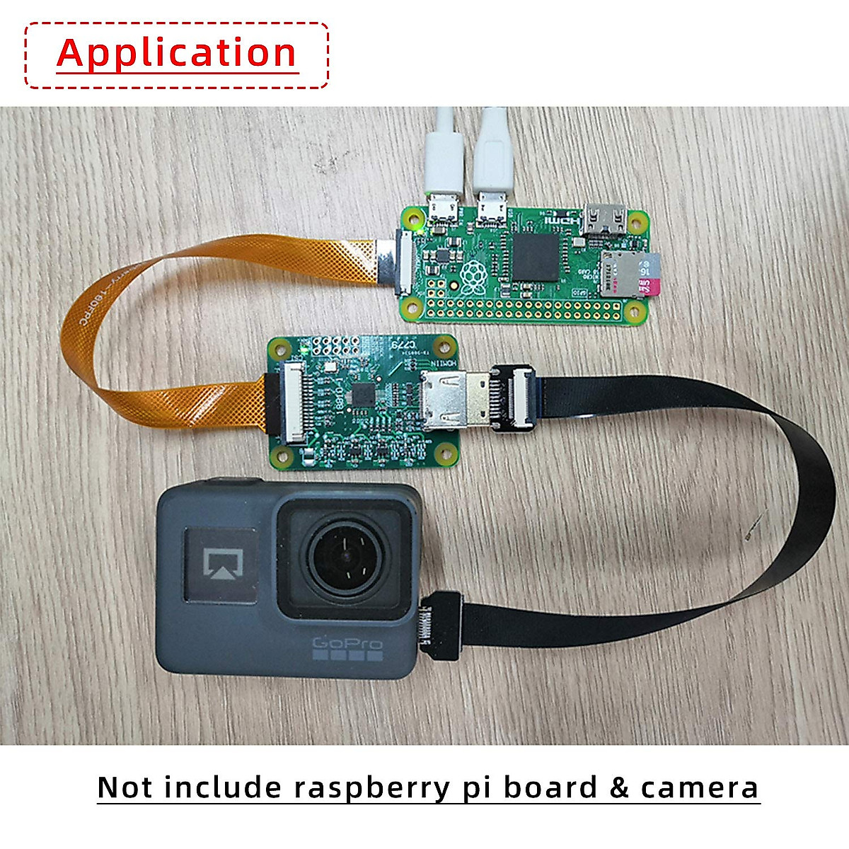 Geekworm Hdmi-in Module for Raspberry Pi, Hdmi to CSI-2 C779, Hdmi inpute TC358743 Supports up to 1080p25fps Compatible with Raspberry Pi 5/4B/3B+/3B/Pi Zero/W/2W